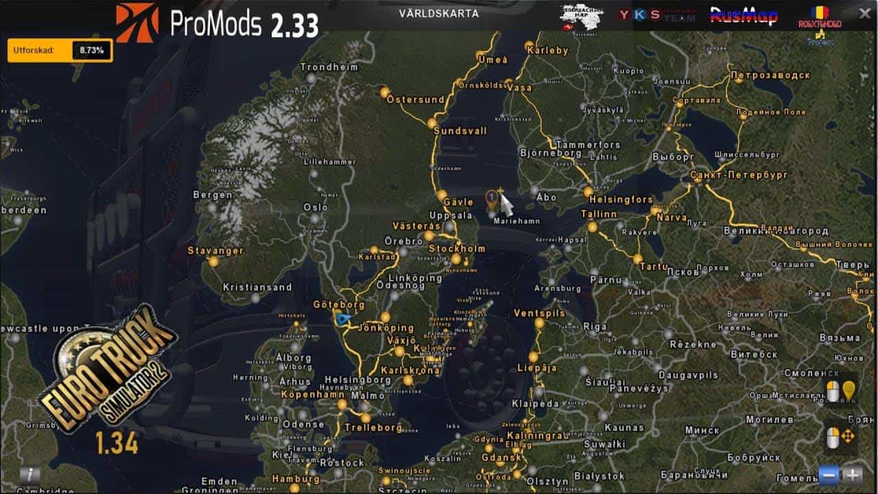 Euro Truck Simulator 2 Map Mods