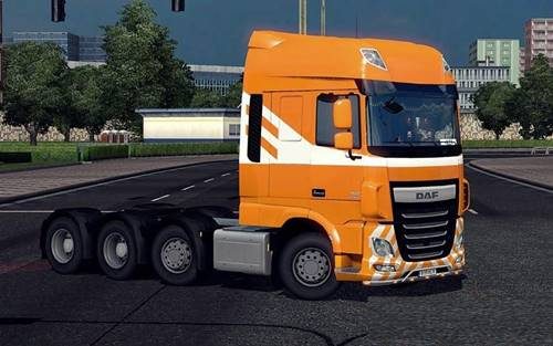 8×4 chassis for DAF Euro6 Truck - ETS2 Mod Download