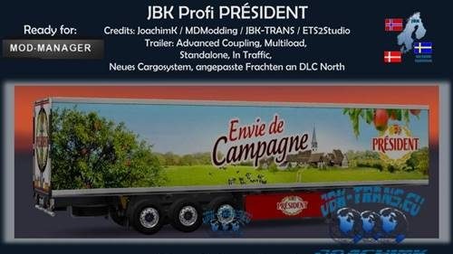 JBK Coolliner Président v1 Trailer - ETS2 Mod Download