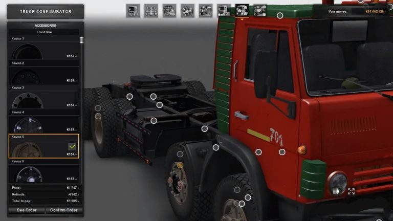 Kamaz 4410-6450 for 1,25 patch truck - ETS2 Mod Download