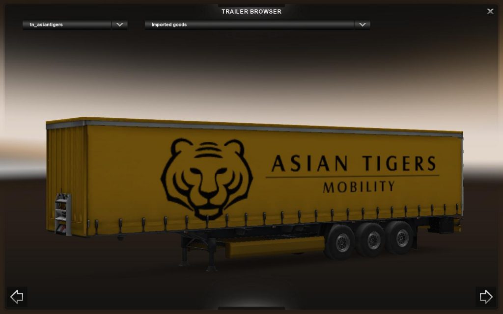 ASIAN TIGERS MOBILITY TRAILER 1.21-1.25 MOD - ETS2 Mod Download