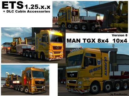 MAN Heavy 8×4 / 10×4 v8 TRUCK - ETS2 Mod Download