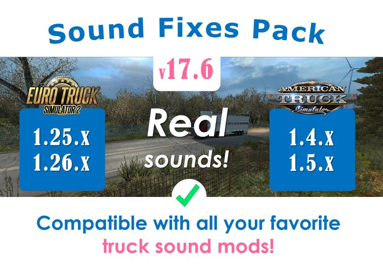 SOUND FIXES PACK V17.6 SOUNDS MOD - ETS2 Mod Download