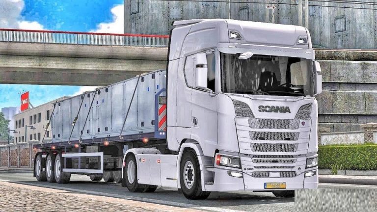 SCANIA S SERIES MINOR BUGS FIXED + NUMBER PLATE TRUCK - ETS2 Mod Download