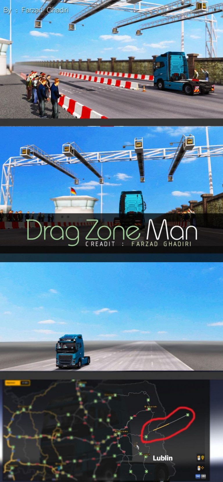 DRAG ZONE BY FARZAD GHADIRI MAP - ETS2 Mod Download