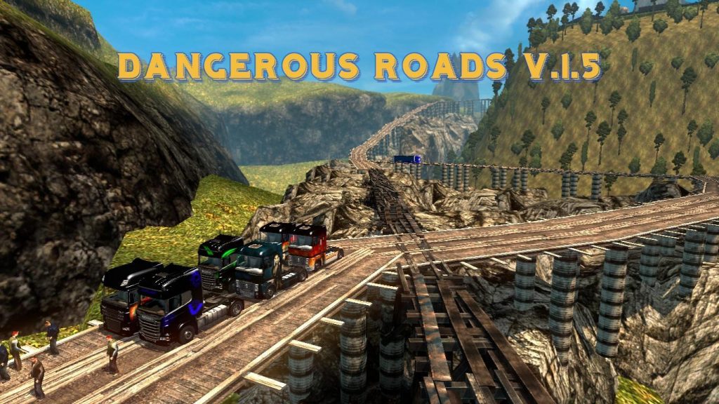 ETS2 DANGEROUS ROADS V1.5 MAP MOD - ETS2 Mod Download