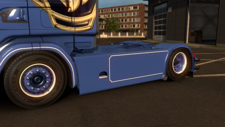SCANIA 4 SERIES RJL DANISH SIDESKIRTS TUNING MOD - ETS2 Mod Download