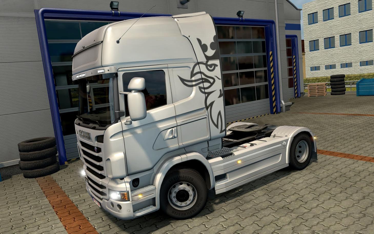 SIDE SKIRTS V8 FOR SCANIA’S SCANIA R ETS 2 V1 TUNING MOD - ETS2 Mod ...