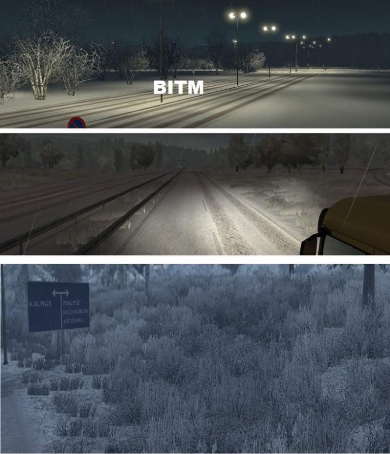 WINTER SNOW PHYSICS MOD V1.0 ETS2 - ETS2 Mod Download
