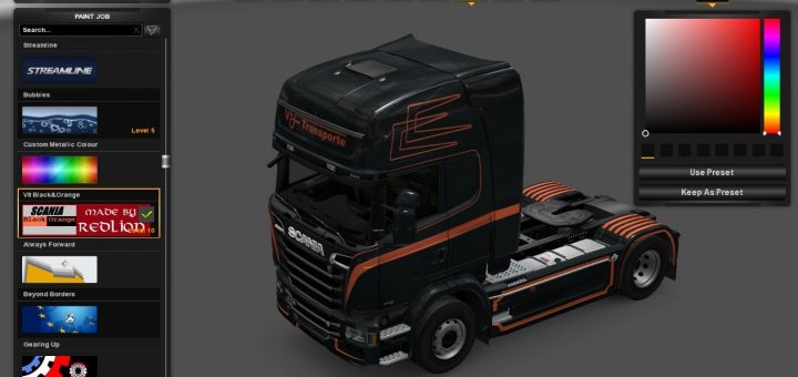Volvo 2012 Guldager truck skin - ETS2 Mod Download