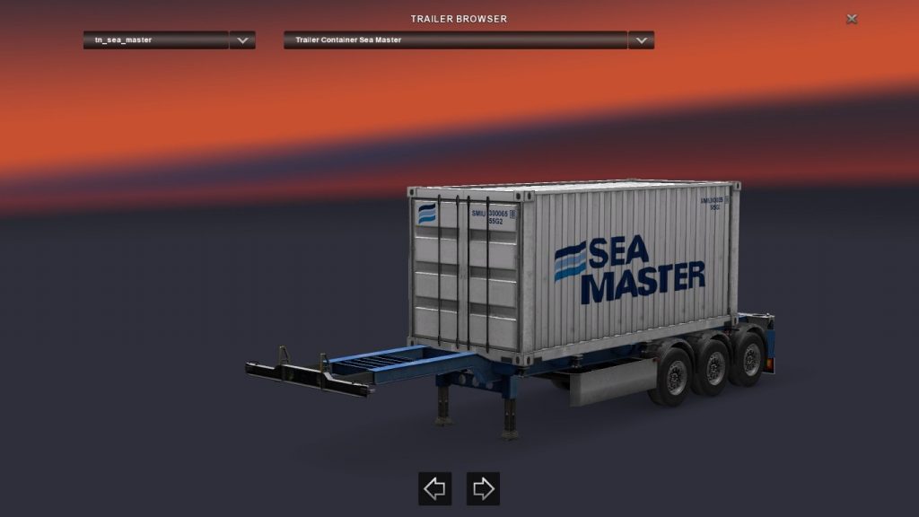 Container Sea Master Trailer ETS2 - ETS2 Mod Download