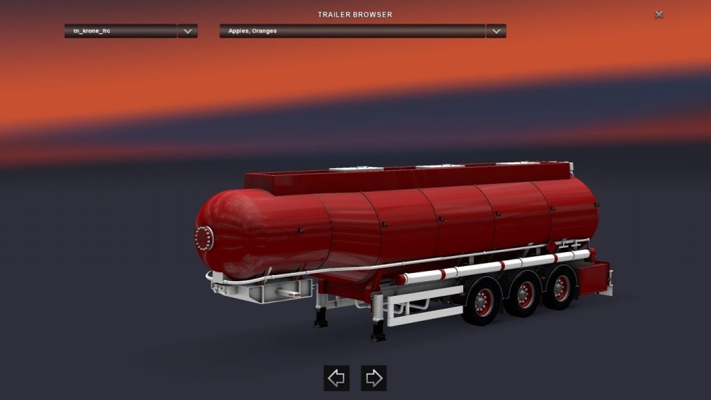 Red Cistern Trailer - ETS2 Mod Download