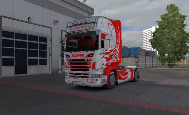 Scania RJL Klanatrans Superina truck skin mod - ETS2 Mod Download