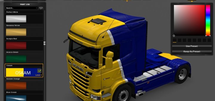 Scania RJL Matthijs B. Bolt truck skin by DavyBerto - ETS2 Mod Download