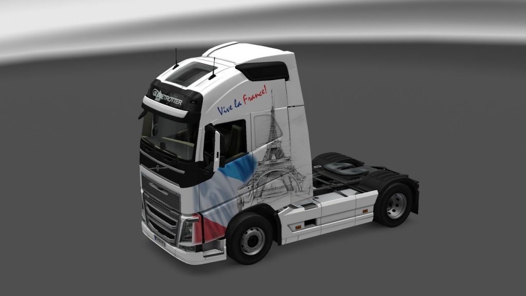 Volvo 2012 Vive La France Truck Skin - ETS2 Mod Download