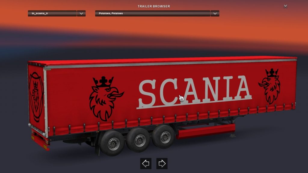 Red Scania Trailer ETS2 - ETS2 Mod Download