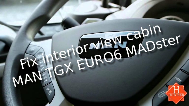 FIX INTERIOR VIEW CABIN MAN TGX EURO6 MADSTER MOD - ETS2 Mod Download