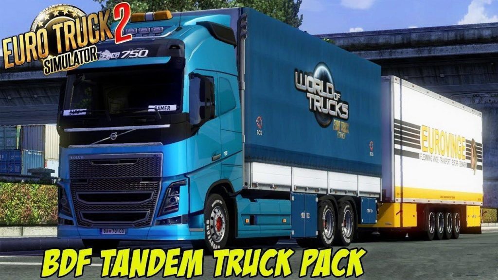 BDF TANDEM TRUCK PACK V79.5 [1.27.X] FOR ETS2 - ETS2 Mod Download