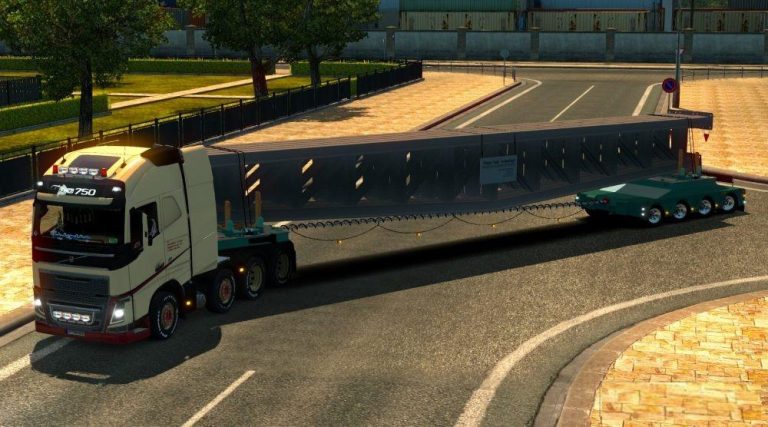 SCHWERLAST STAHLB KONSTRUKTION BY MICHABF3 TRAILER - ETS2 Mod Download