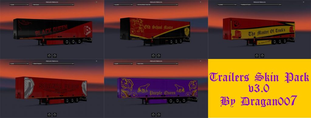 TRAILER SKIN PACK V3.0 ETS2 - ETS2 Mod Download