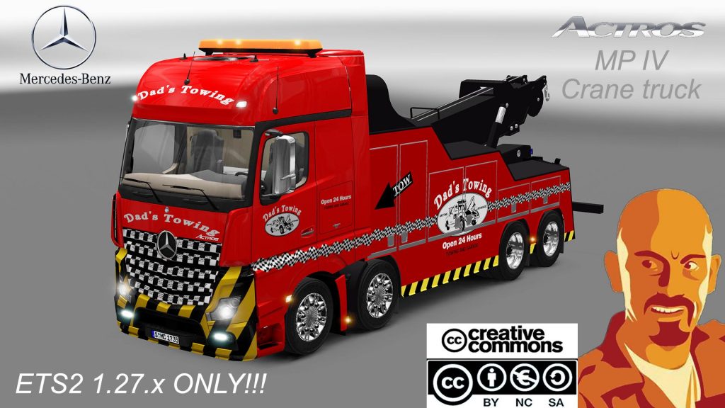 MERCEDES BENZ MPIV CRANE TRUCK 1.27.X TRUCK MOD - ETS2 Mod Download