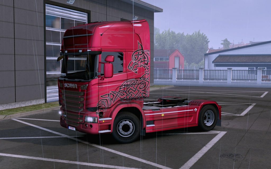 PAINT WOLF DARK TRANSPORT VOLVO FH16 2012 8X4 FOR ALL TRUCKS ETS2 ...