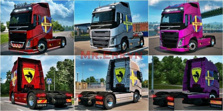 VOLVO FH VOLVO SWEDEN LOGO TRUCK SKIN - ETS2 Mod Download