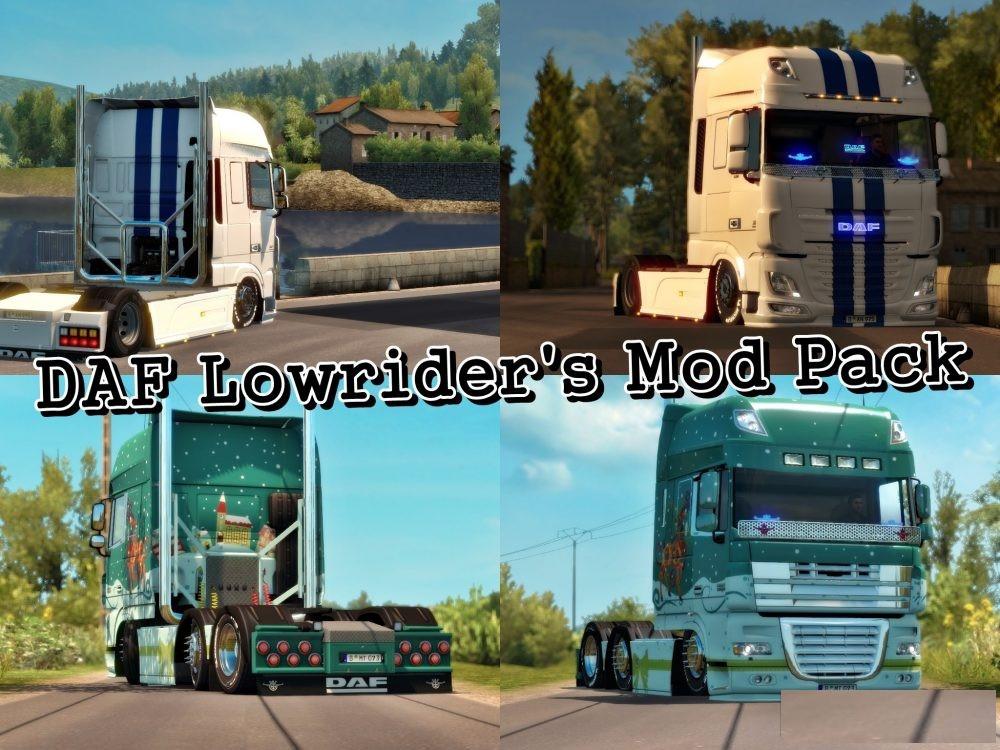 DAF LOWRIDER’S MOD PACK [1.28X] TUNING MOD - ETS2 Mod Download