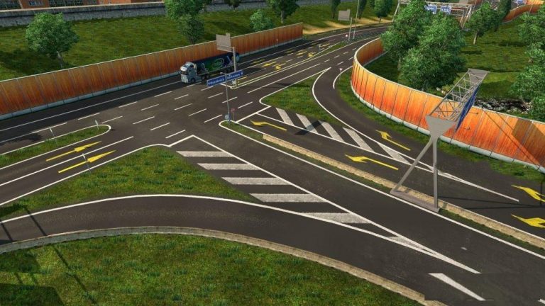 NEW ROAD TEXTURE IN ALL MAPS MOD - ETS2 Mod Download