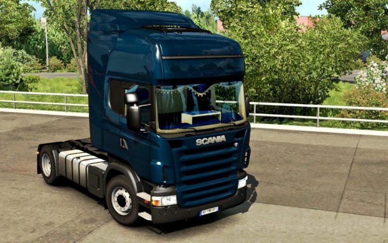 SCANIA RJL CMI BLUE INTERIOR V1.0 ETS2 - ETS2 Mod Download