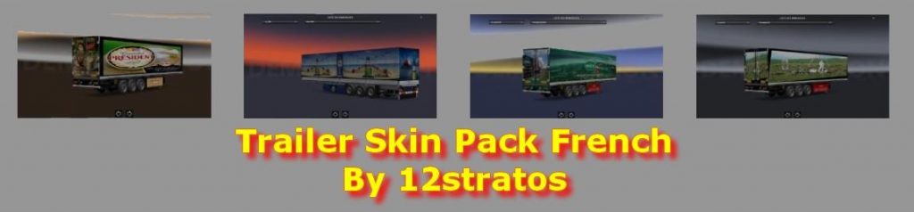 TRAILER SKIN PACK FRENCH V1.0 ETS2 - ETS2 Mod Download