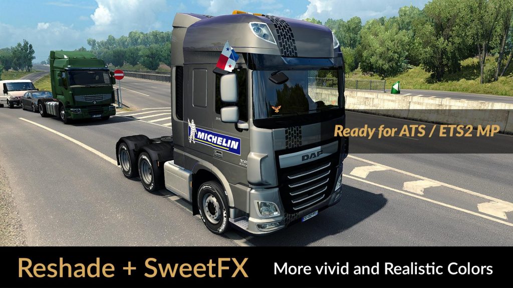 RESHADE AND SWEETFX: MORE VIVID AND REALISTIC COLORS V1.9.4 MOD - ETS2 ...