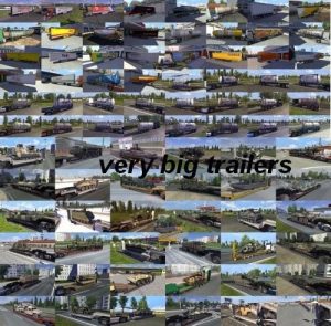 VERY BIG TRAILERS 1.28.X ETS2 - ETS2 Mod Download