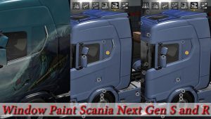WINDOW PAINT SCANIA NEXT GEN R AND S 1 1.28.X TUNING MOD - ETS2 Mod ...