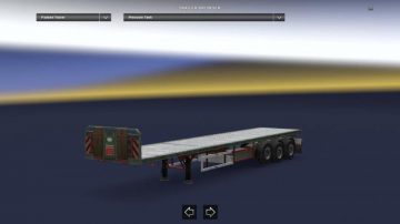 EMPTY FLATBED TRAILER SUPPORT 1.30.X MOD - ETS2 Mod Download