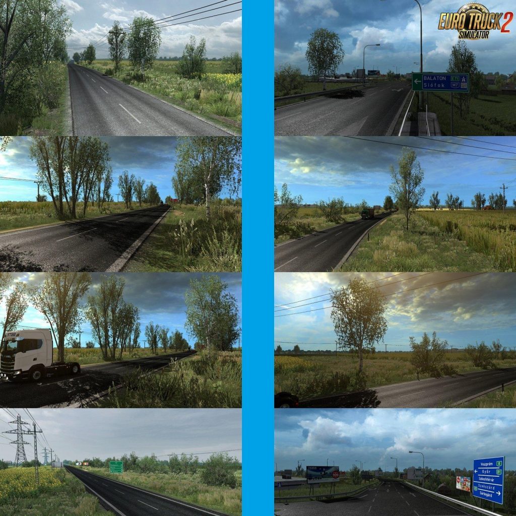MAP OF HUNGARY + NEW TEXTURES V1.0.2 MAP MOD - ETS2 Mod Download
