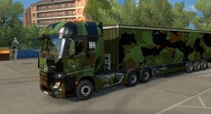 MH MILITARY TRUCKS AND TRAILERS V1.0 SKINS - ETS2 Mod Download