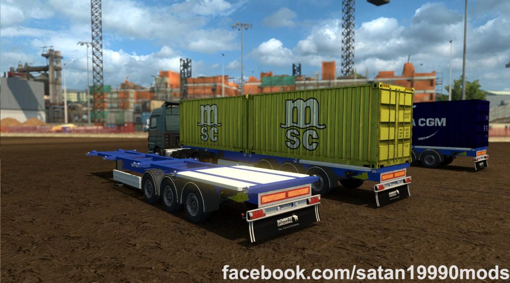 TMP - SCHMITZ SCF 24 V1.2 TRAILER MOD - ETS2 Mod Download