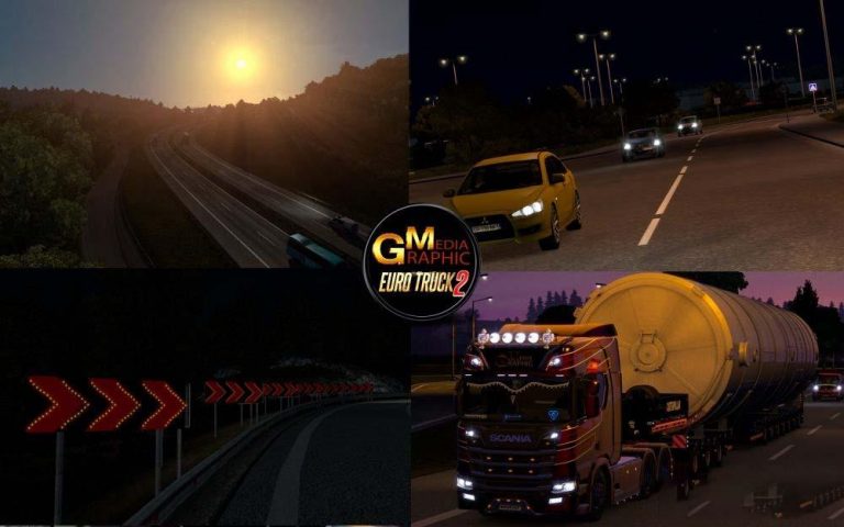 NEW GRAPHIC TEXTURES OF REAL ILUMINACION COLOR 1.30 MOD - ETS2 Mod Download