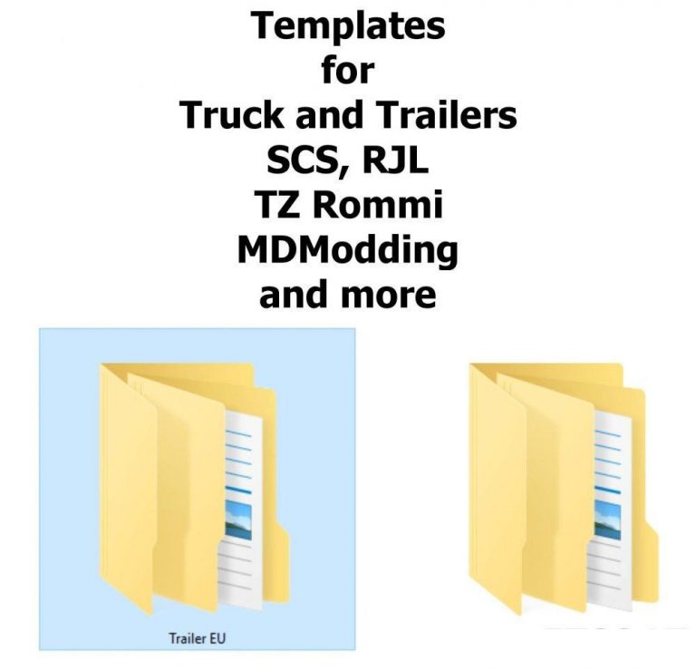 TEMPLATES FOR TRUCKS AND TRAILERS ETS2 - ETS2 Mod Download