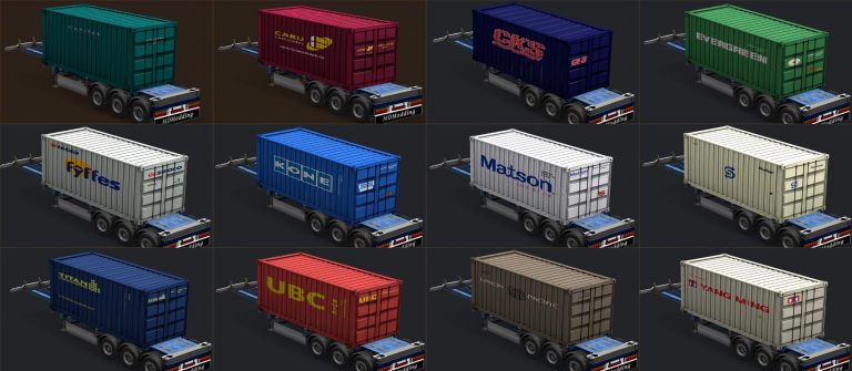 CONTAINERS OF REAL COMPANIES V2.0 TRAILER - ETS2 Mod Download
