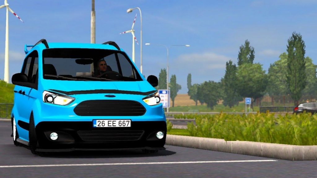 ETS 2 FORD TOURNEO COURIER V1.0 CAR MOD - ETS2 Mod Download