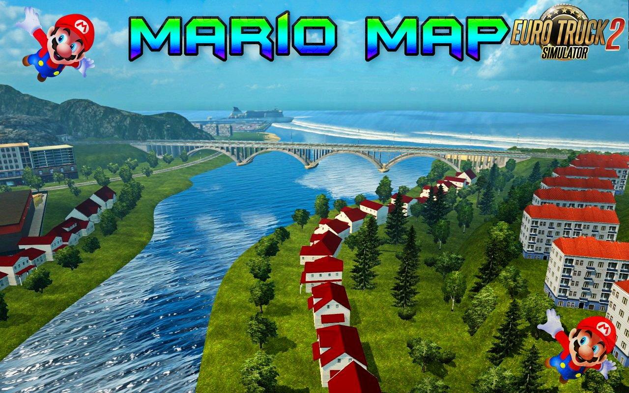 MARIO MAP V12.7 - 1.30.X MAP MOD - ETS2 Mod Download