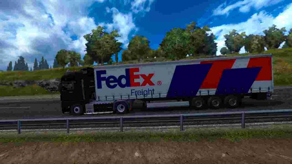 TRAILER FEDEX FREIGHT FOR ETS2 1.30 MOD - ETS2 Mod Download