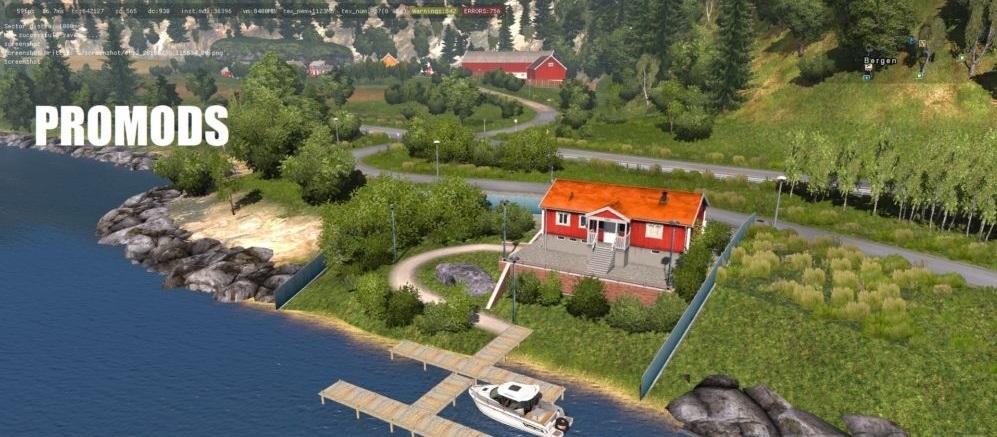 HOUSE NEAR BERGEN – PROMODS EDITION MAP MOD - ETS2 Mod Download