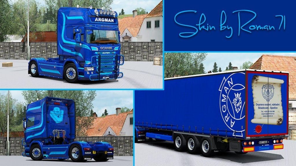 SCANIA RJL ARGMAN SKIN PACK - ETS2 Mod Download