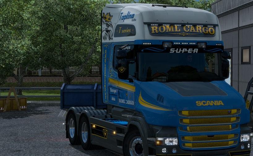 ROML CARGO RJL’S SCANIA T TOPLINE TRUCK SKIN V1.0 - ETS2 Mod Download