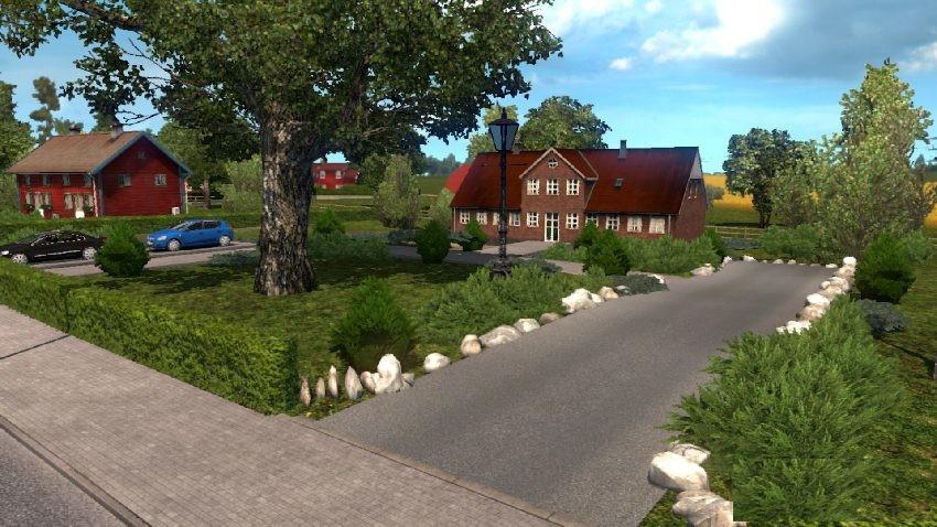 SIMPLE HOUSE MOD – ESBJERG DK 1.33.X MAP - ETS2 Mod Download