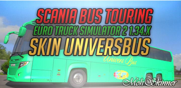 BUS TOURING SKIN – UNIVERSBUS - ETS2 1.34.X MOD - ETS2 Mod Download