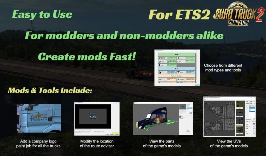 BEN’S EASY MODDING FOR ATS AND ETS2 V1.0.1.5 MOD - ETS2 Mod Download